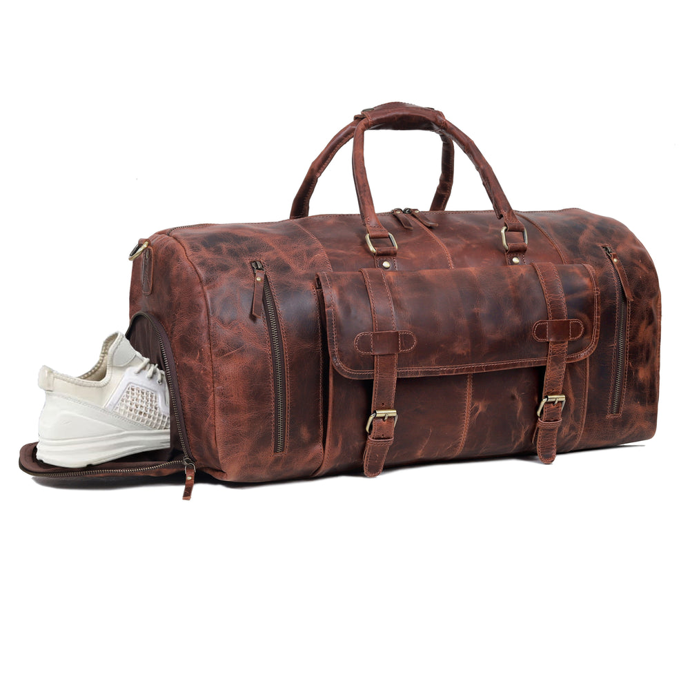 Rio Leather Duffle for Men Online | Denver Leather Craft